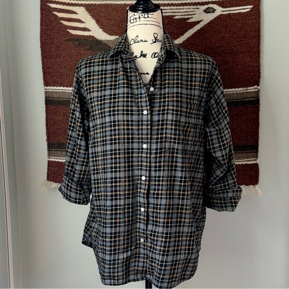 Everlane | Tops | Everlane The Lightweight Oversized Flannel Shirt In ...